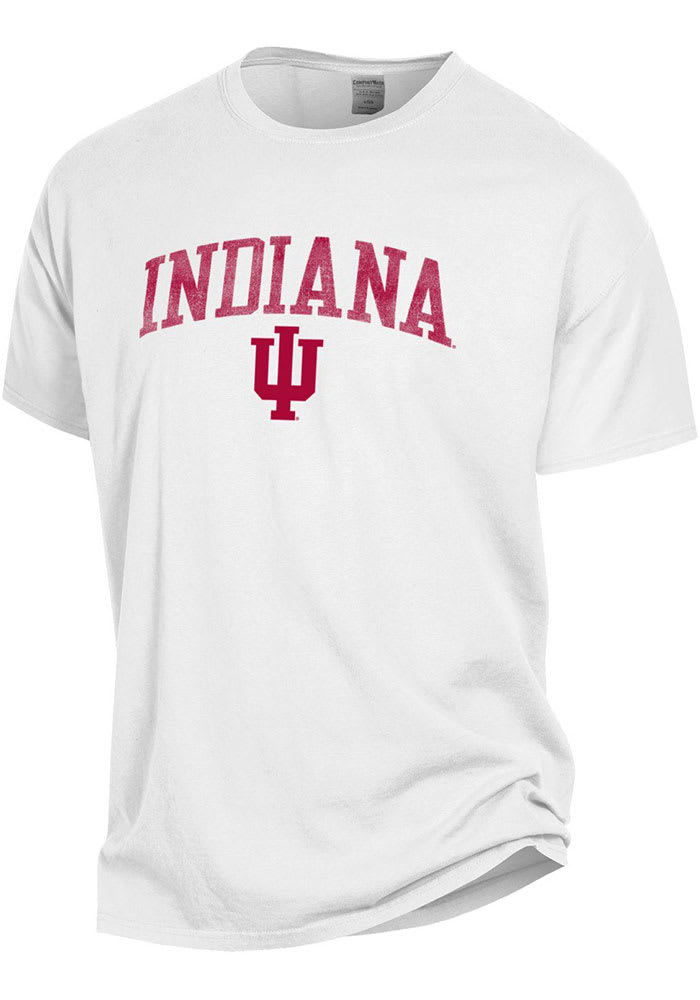 Indiana Hoosiers White Comfort Wash Short Sleeve T Shirt - 15131260