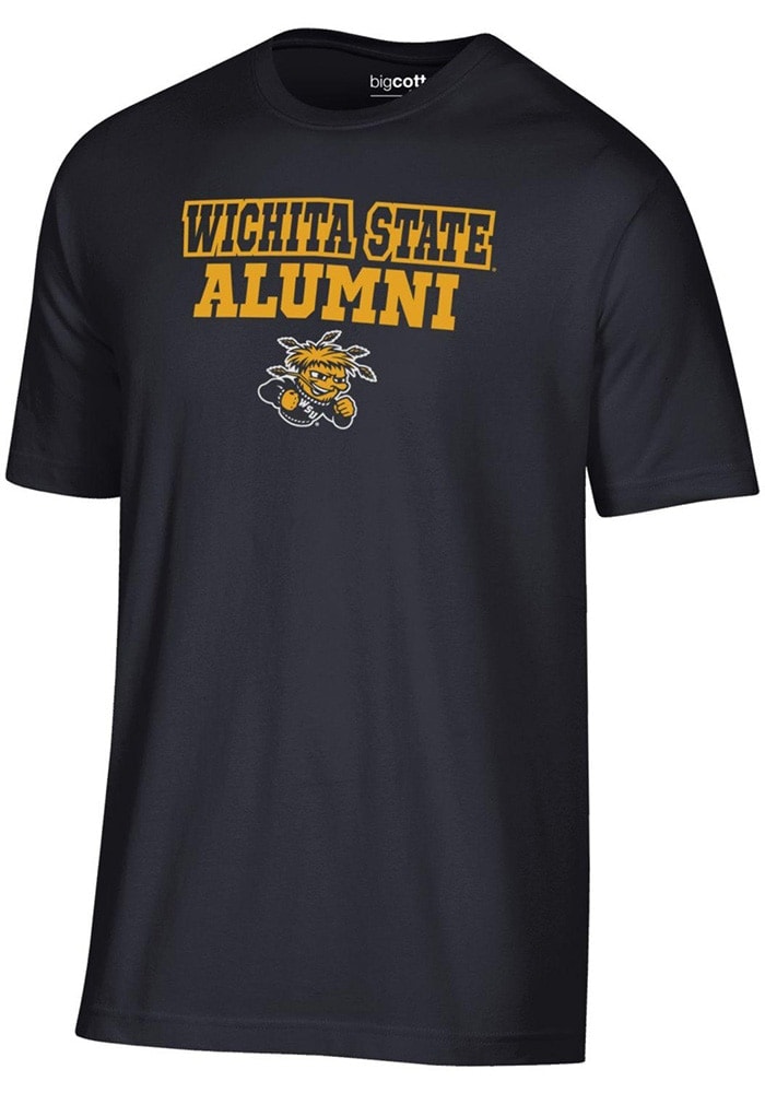 Wichita State Shockers BLACK Alumni Short Sleeve T Shirt - 15134704