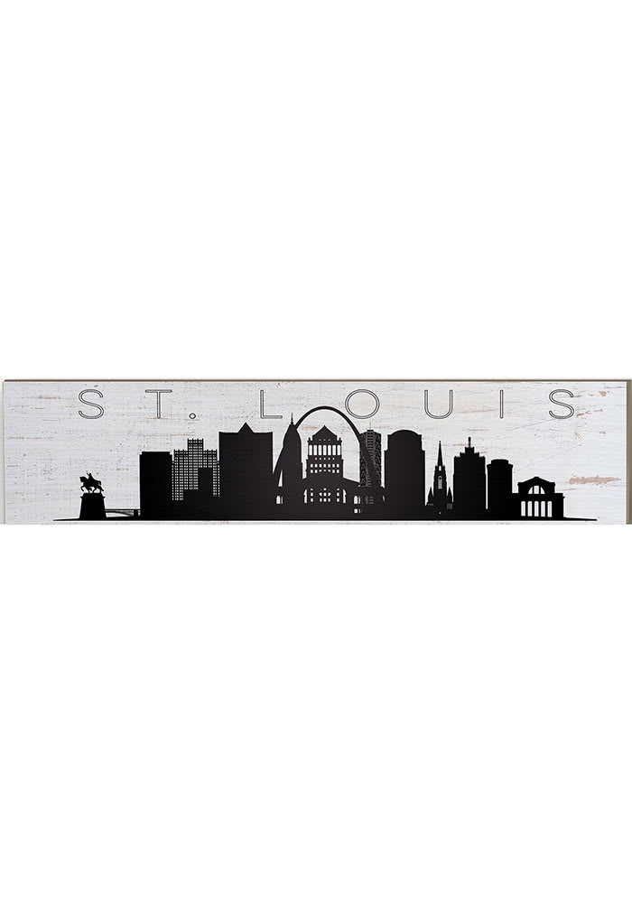 KH Sports Fan St Louis White Skyline Table Top Sign Sign - 15670363