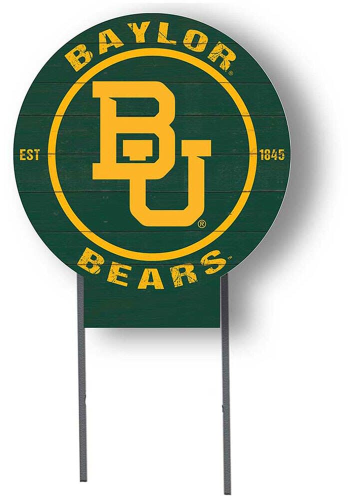 Baylor Bears GREEN 20x20 Color Logo Circle Yard Sign - 15670409