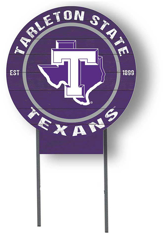 Tarleton State Texans 20x20 Color Logo Circle Yard Sign