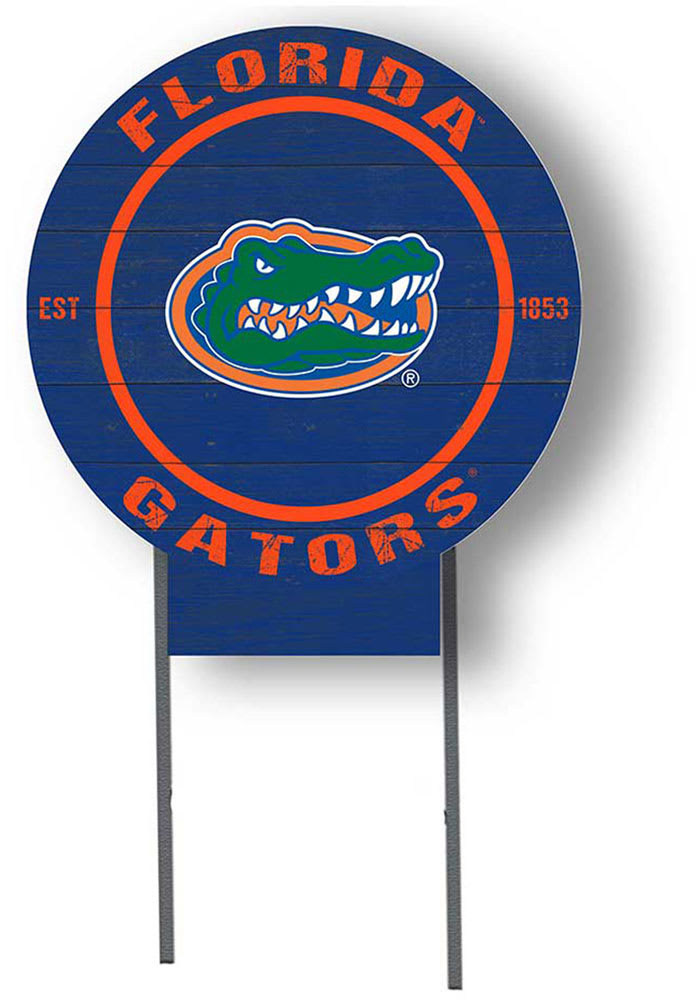 Florida Gators ORANGE 20x20 Color Logo Circle Yard Sign - 15670433