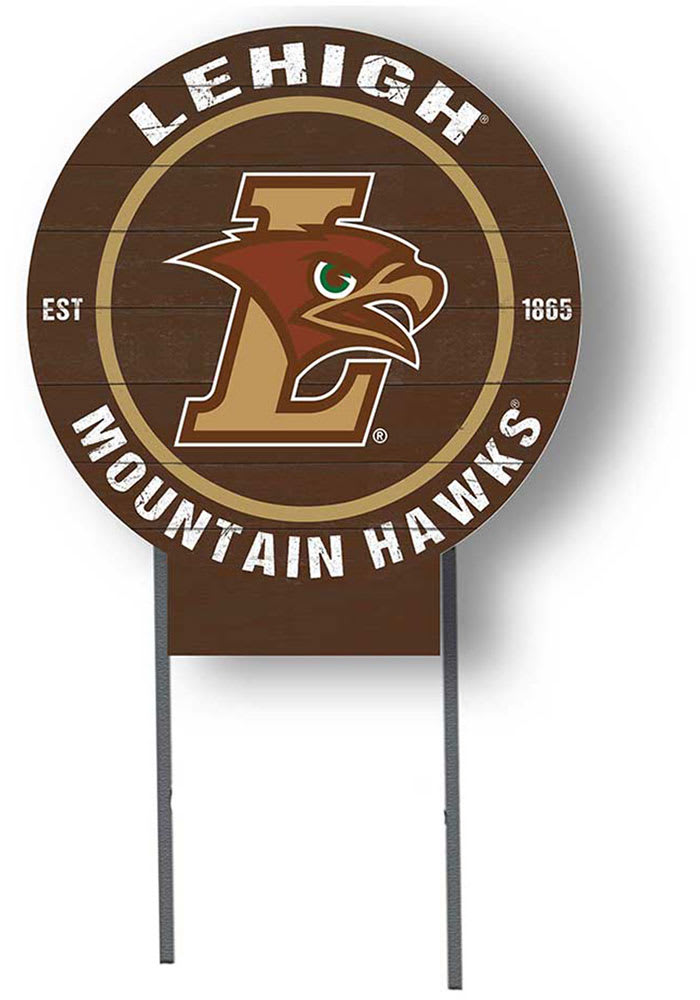 Lehigh University Brown 20x20 Color Logo Circle Yard Sign - 15670455