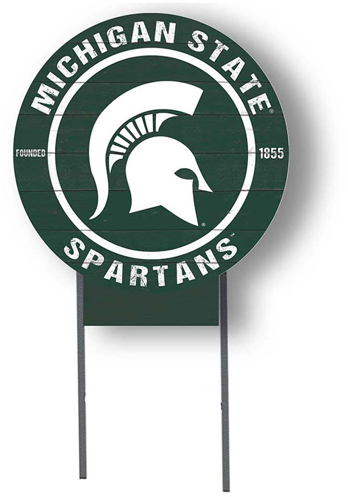 Michigan State Spartans GREEN 20x20 Color Logo Circle Yard Sign - 15670469
