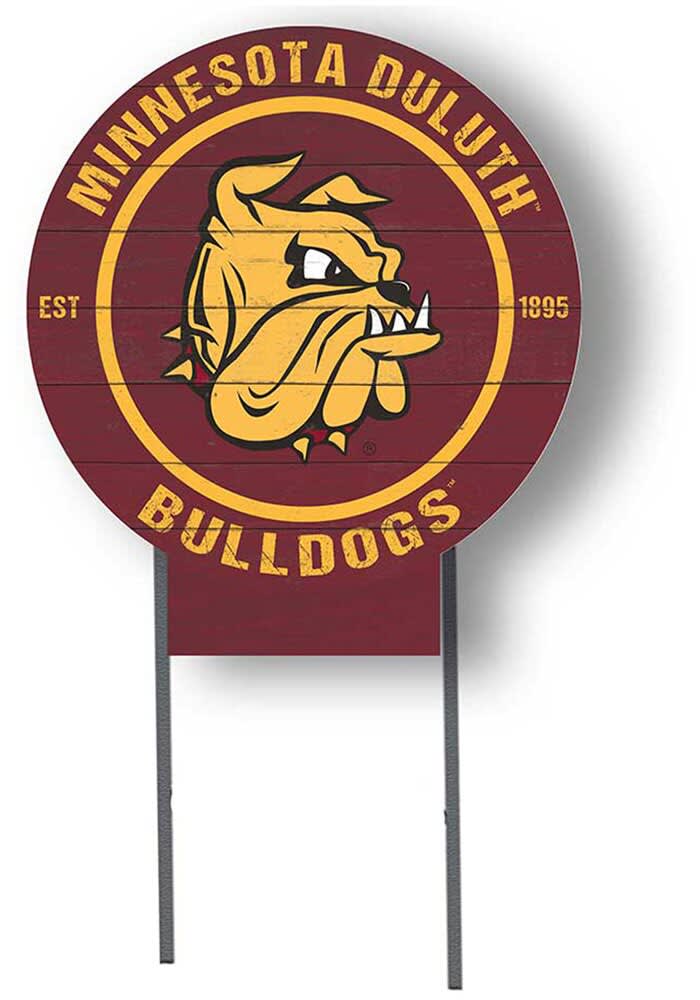 UMD Bulldogs RED 20x20 Color Logo Circle Yard Sign - 15670471