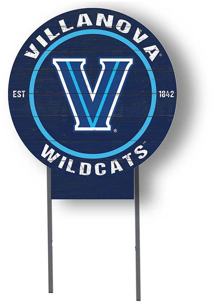 Villanova Wildcats BLUE 20x20 Color Logo Circle Yard Sign - 15670525