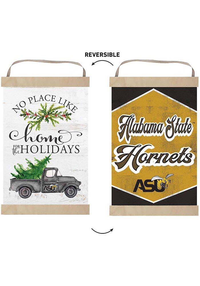 KH Sports Fan Alabama State Hornets White Holiday Reversible Banner ...