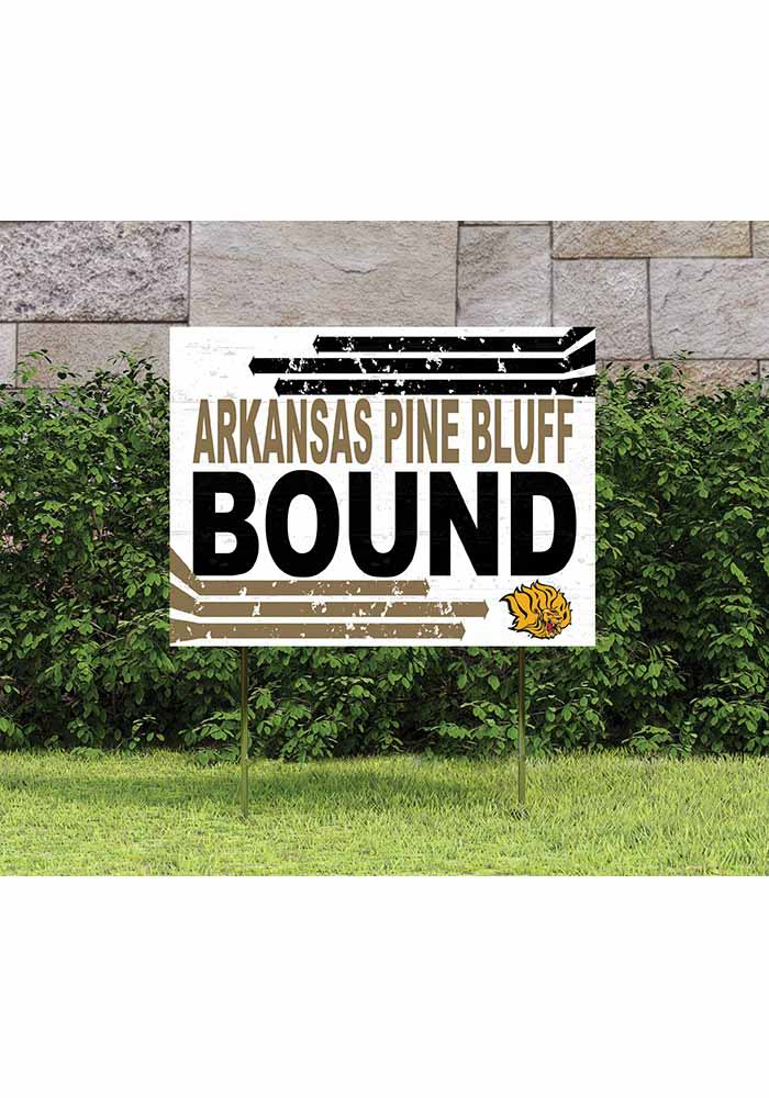 Arkansas Pine Bluff Golden Lions BLACK 18in x 24in Retro School Bound ...