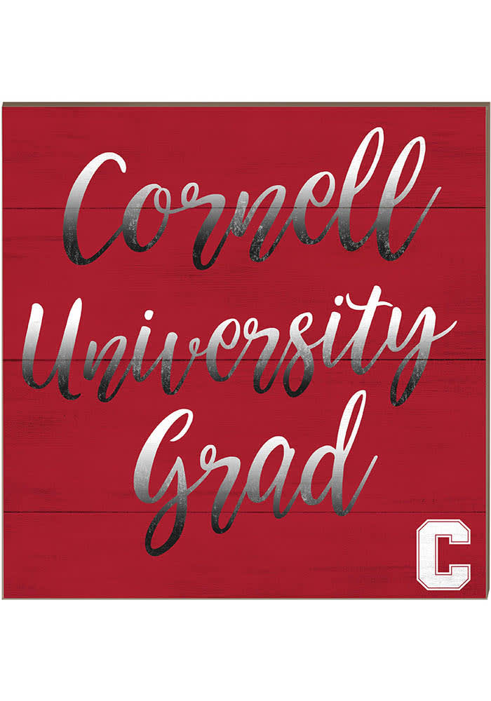Jardine Cornell Big Red RED 10in x 10in Grad Sign - 156710224