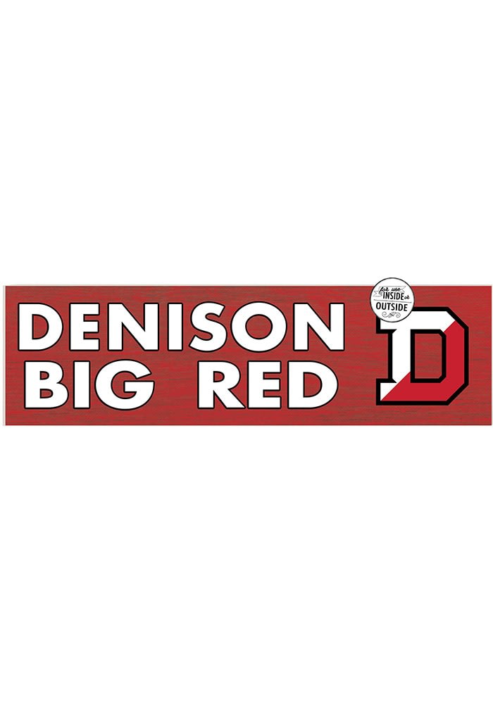 KH Sports Fan Denison Big Red Red 35x10 Indoor Outdoor Colored Logo ...