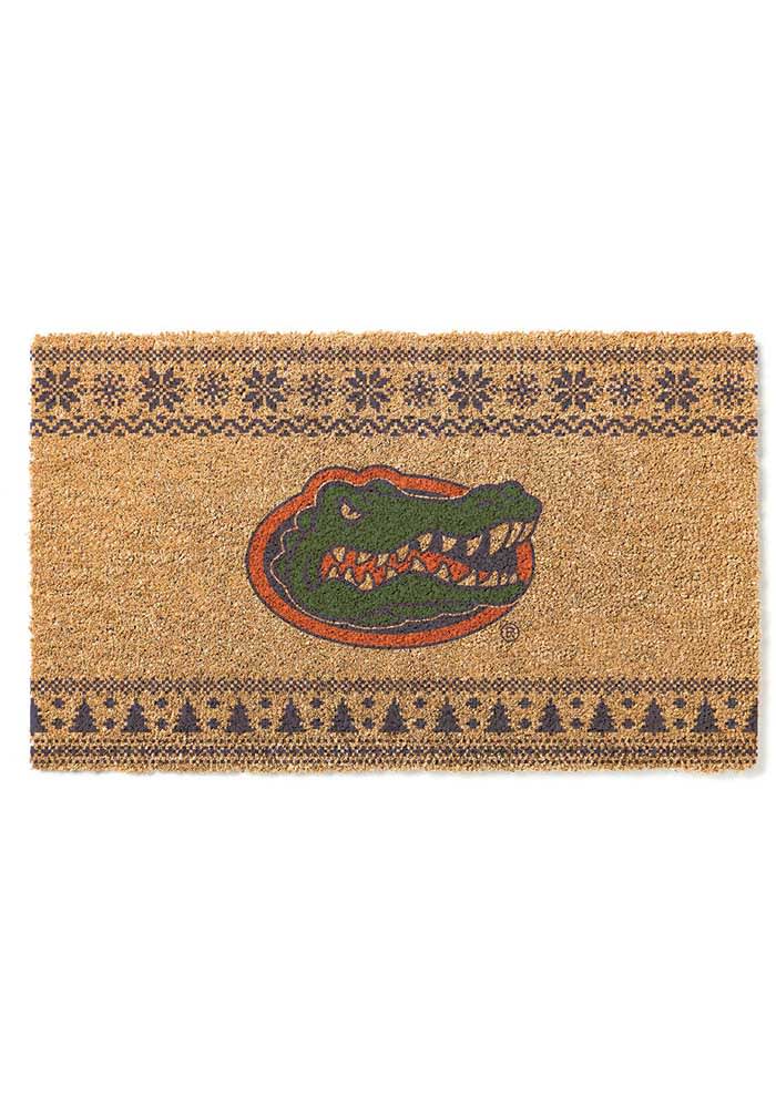 Florida Gators Brown Holiday Logo Door Mat - 156710702