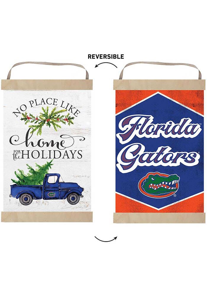 Jardine Florida Gators White Holiday Reversible Banner Sign - 156710711
