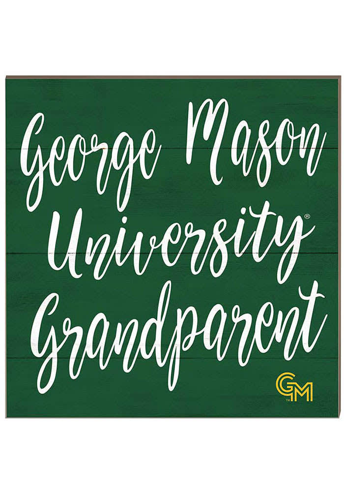 KH Sports Fan George Mason University GREEN 10in x 10in Grandparents ...
