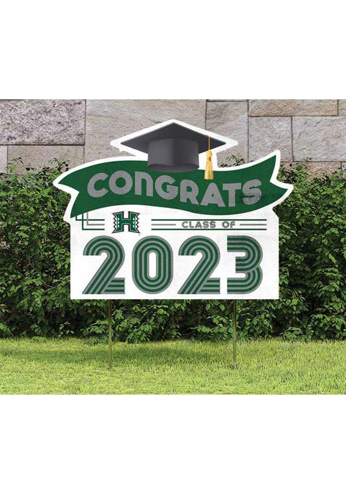 Hawaii Warriors 18x24 Congrats Graduation Yard Sign