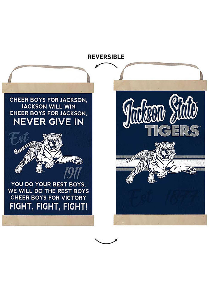 KH Sports Fan Jackson State Tigers BLUE Fight Song Reversible Banner ...