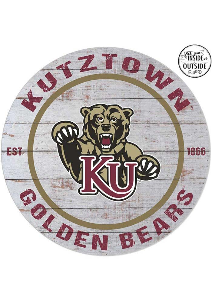 Jardine Kutztown University GRAY 20x20 In Out Weathered Circle Sign ...