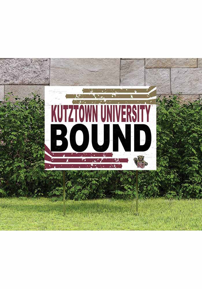 Kutztown University MAROON 18" x 24" Retro School Bound Yard Sign ...