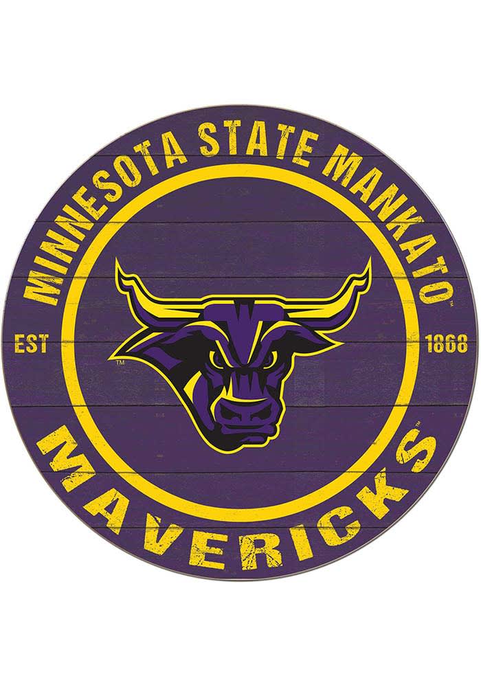KH Sports Fan Minnesota State Mavericks PURPLE 20x20 Colored Circle ...