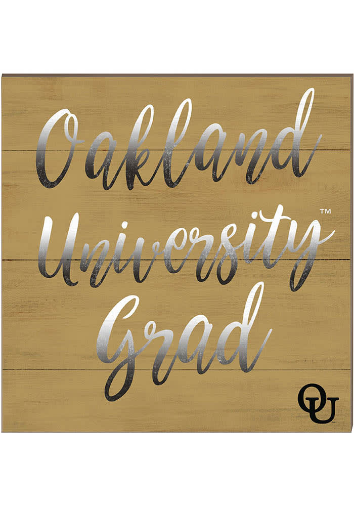 KH Sports Fan Oakland University Golden Grizzlies BLACK 10in x 10in ...