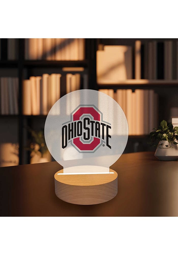 Ohio State Buckeyes RED Logo Light Desk Accessory