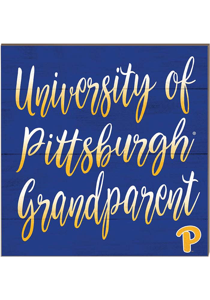 Pitt Panthers GOLD 10in x 10in Grandparents Sign - 156712985