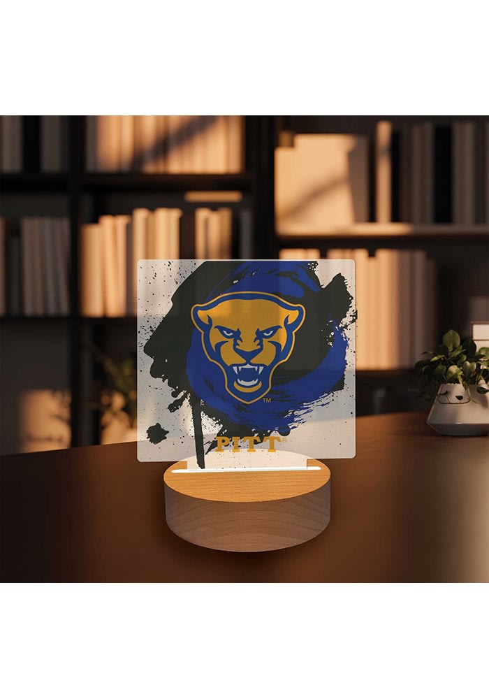 Pitt Panthers Jardine GOLD Paint Splash Light Desk Accessory - 156712990