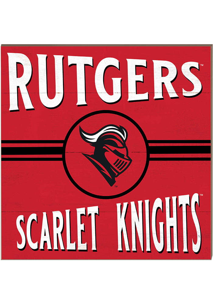 Rutgers Scarlet Knights SCARLET 10x10 Retro Sign - 156713156