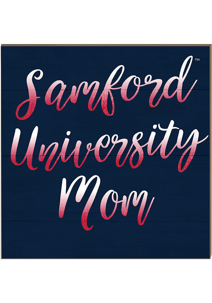 KH Sports Fan Samford University Bulldogs Red 10in x 10in Mom Sign ...
