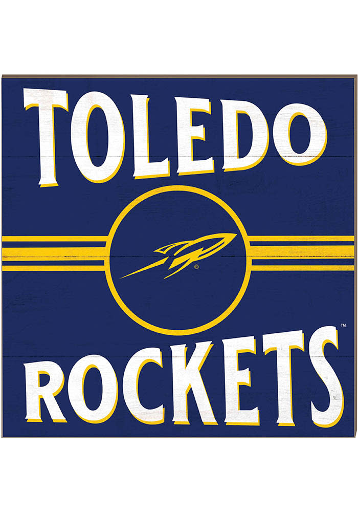 KH Sports Fan Toledo Rockets BLUE 10x10 Retro Sign - 156713863