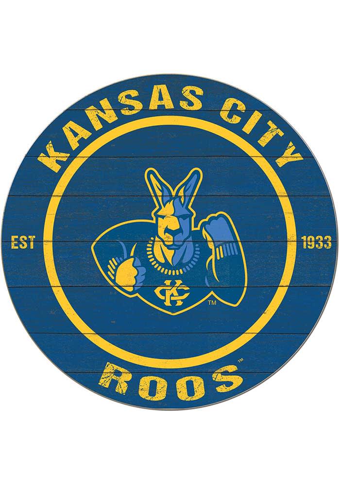 KH Sports Fan UMKC Roos BLUE 20x20 Colored Circle Sign - 156714153