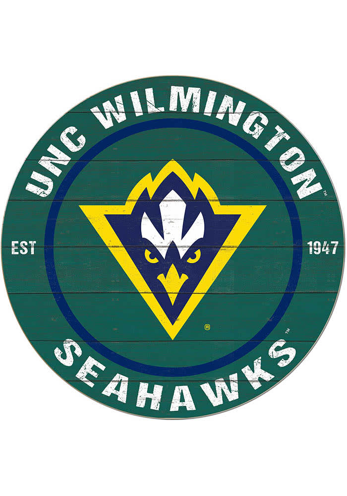 Jardine UNCW Seahawks TEAL 20x20 Colored Circle Sign - 156714191