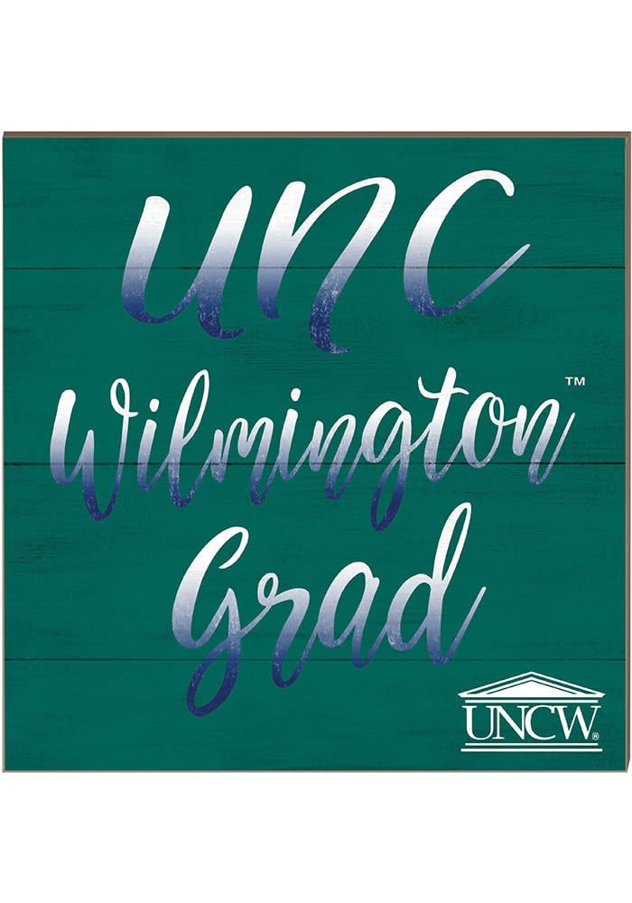 Jardine UNCW Seahawks TEAL 10in x 10in Grad Sign - 156714199