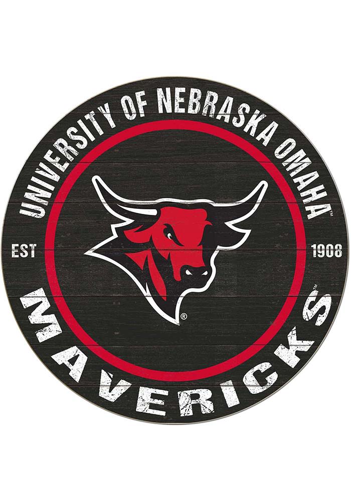 Jardine UNO Mavericks Red 20x20 Colored Circle Sign - 156714211