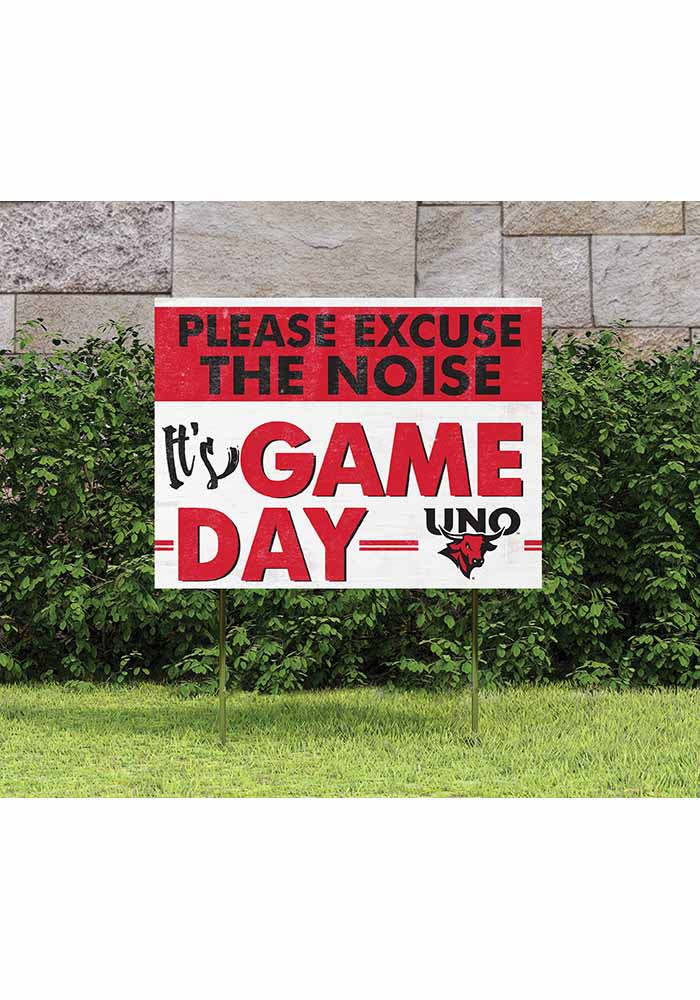 UNO Mavericks Red 18x24 Excuse the Noise Yard Sign - 156714226