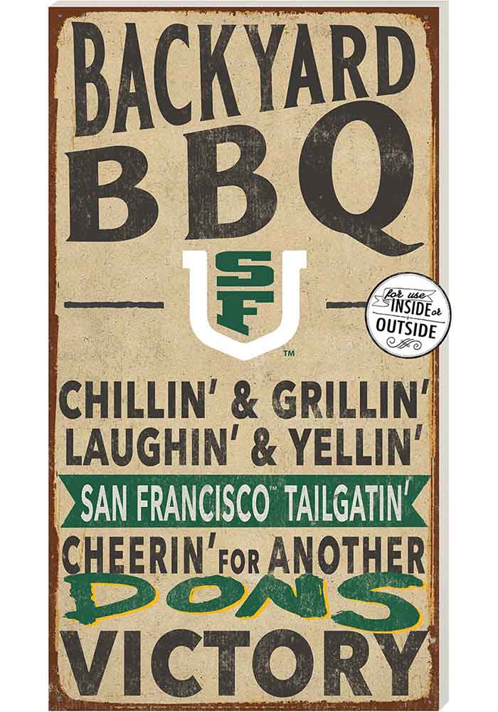 Jardine USF Dons TAN 11x20 Indoor Outdoor BBQ Sign - 156714320