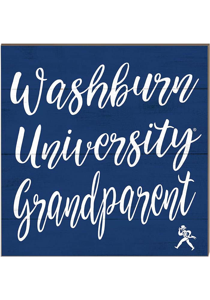 KH Sports Fan Washburn Ichabods BLUE 10in x 10in Grandparents Sign ...