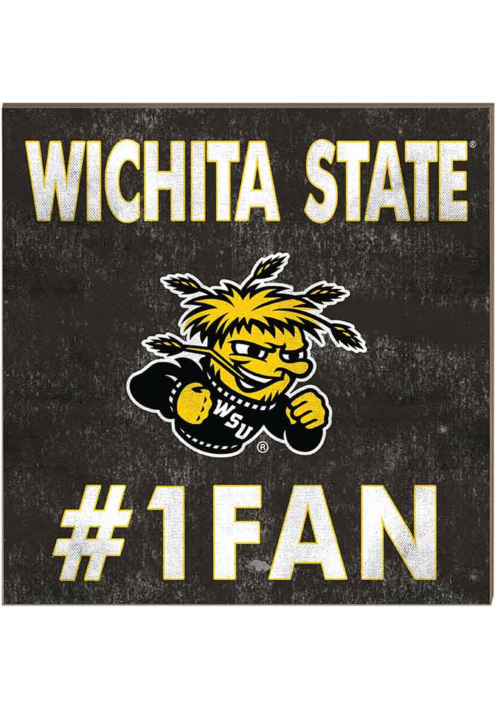 KH Sports Fan Wichita State Shockers YELLOW 10x10 #1 Fan Sign - 156714708