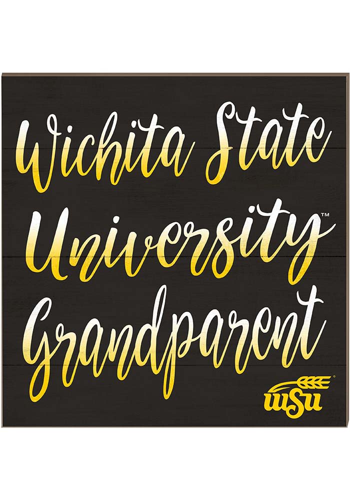 KH Sports Fan Wichita State Shockers YELLOW 10in x 10in Grandparents ...