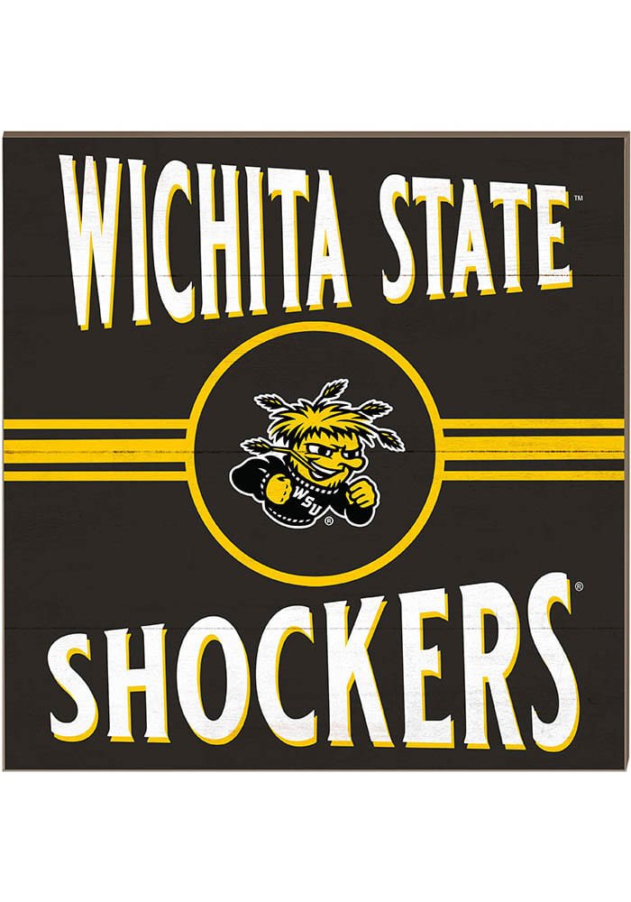 KH Sports Fan Wichita State Shockers YELLOW 10x10 Retro Sign - 156714713