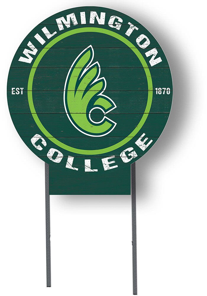 Wilmington College Quakers GREEN 20x20 Color Logo Circle Yard Sign ...