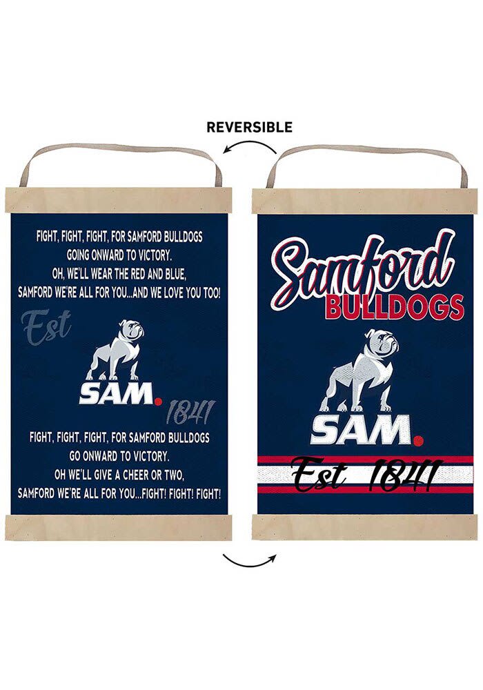KH Sports Fan Samford University Bulldogs Red Fight Song Reversible ...