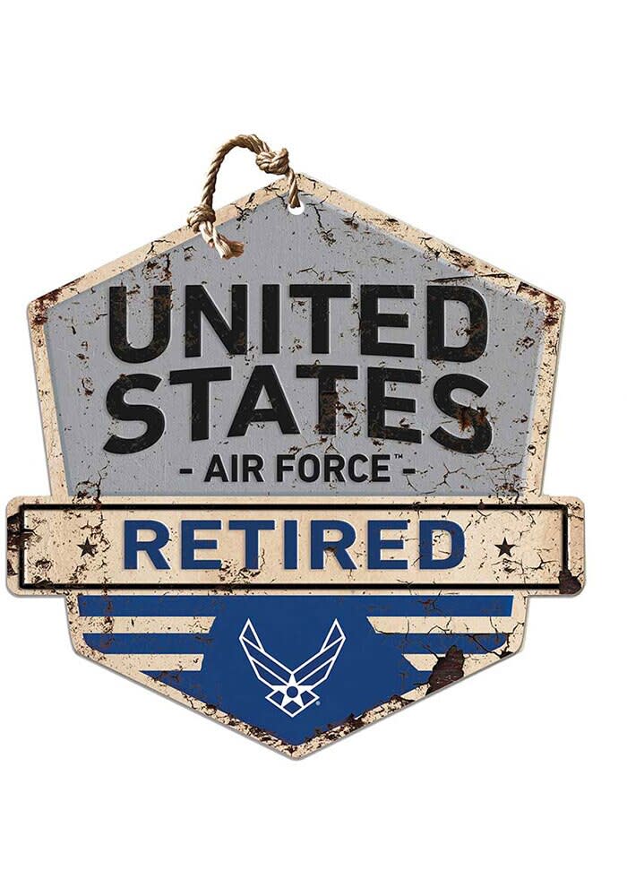 Jardine Associates Air Force Rustic Badge Retired Sign