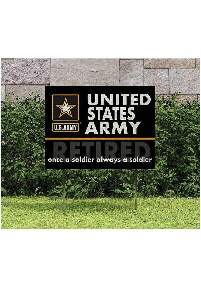 Army YELLOW 18x24 Always a Soldier Yard Sign - 15672947