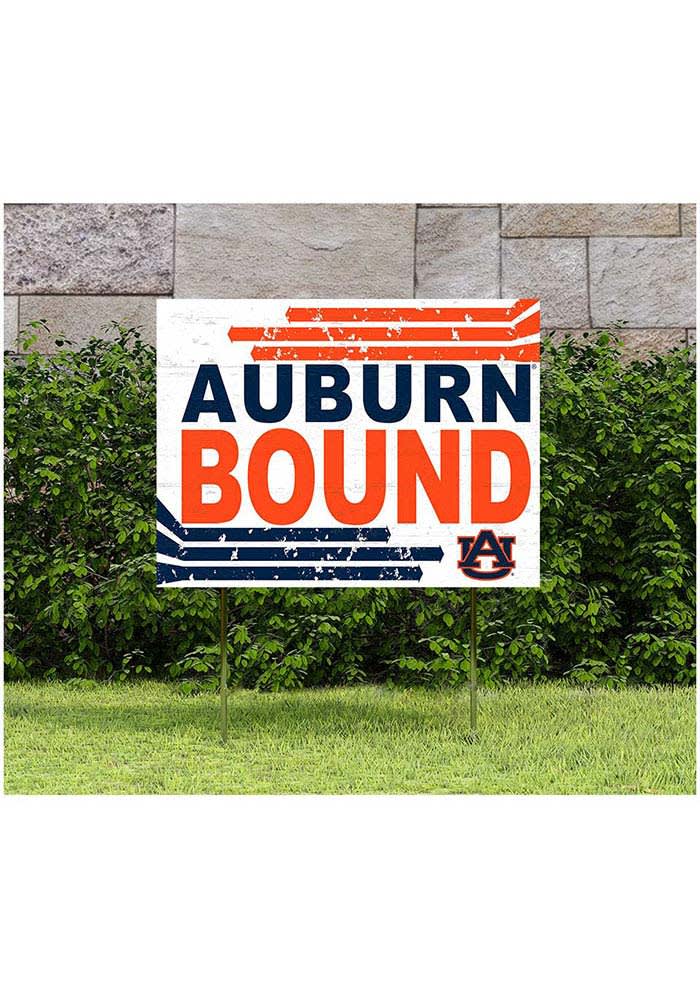 Auburn Tigers ORANGE 18" x 24" Retro School Bound Yard Sign - 15673064