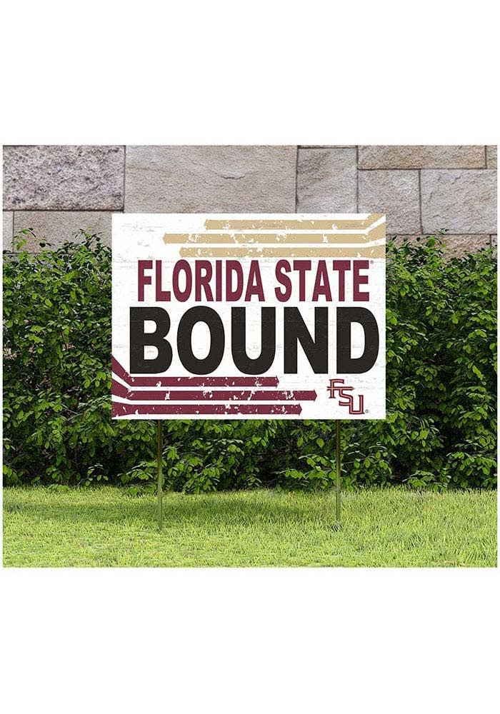 Florida State Seminoles Red 18" x 24" Retro School Bound Yard Sign ...