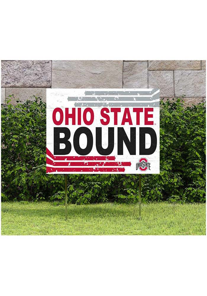 Red KH Sports Fan Ohio State Buckeyes 18" x 24" Retro School Bound Yard ...
