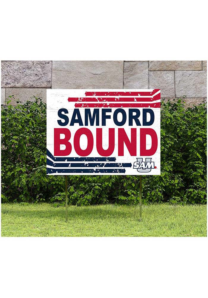 Samford University Bulldogs Red 18" x 24" Retro School Bound Yard Sign ...
