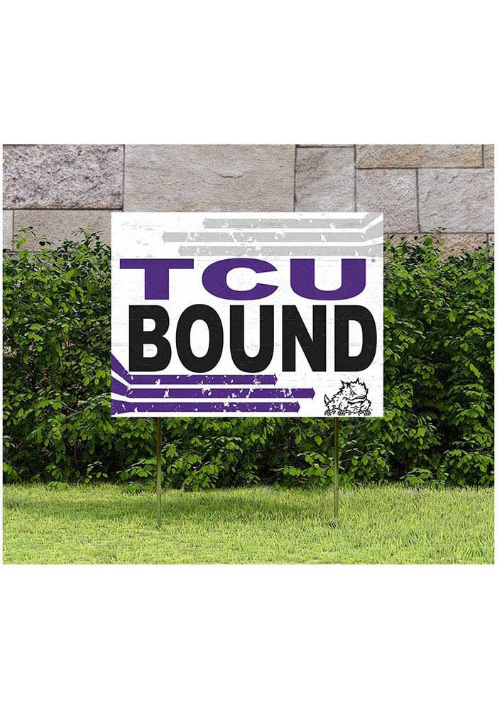 TCU Horned Frogs PURPLE 18" x 24" Retro School Bound Yard Sign - 15673110