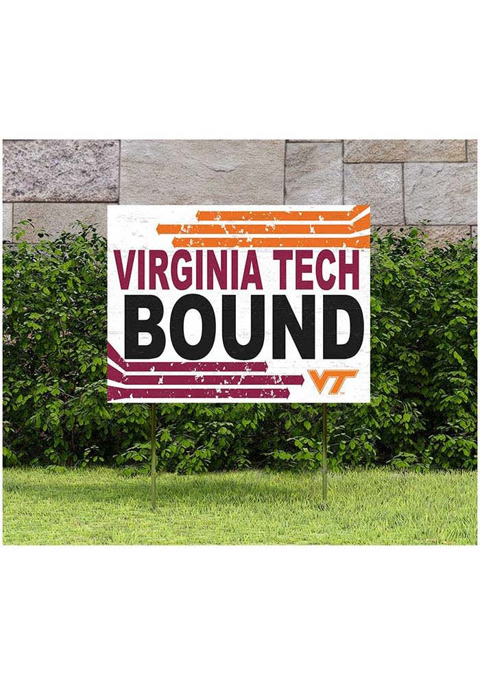 Virginia Tech Hokies RED 18" x 24" Retro School Bound Yard Sign - 15673116