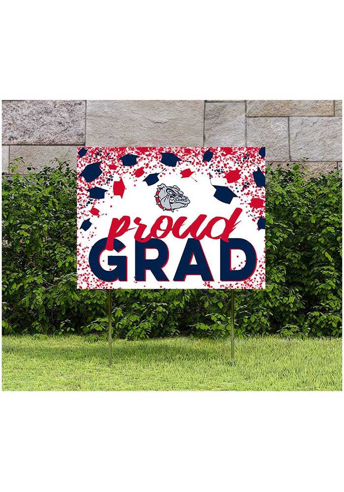 Gonzaga Bulldogs BLUE 18x24 Proud Grad Confetti Yard Sign - 15673143